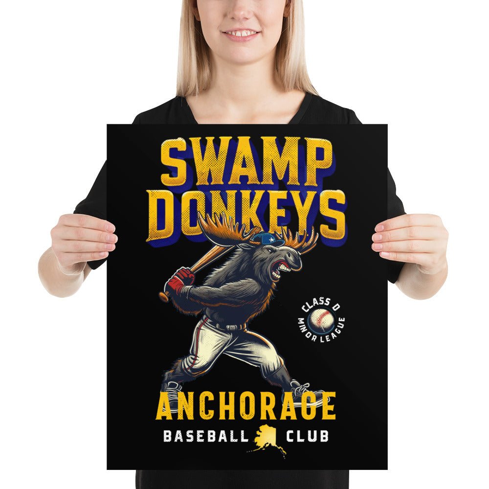 Anchorage Swamp Donkeys Baseball Poster – outfieldoutlaws